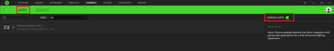 How to enable or disable Razer Chroma Workshop