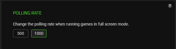 How to adjust the polling rate on a Razer mouse