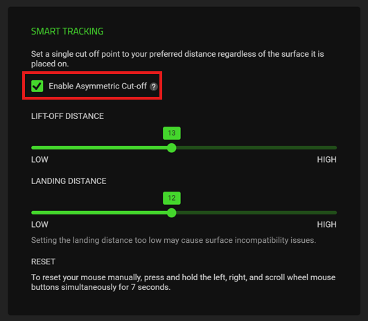 Razer mouse does not work properly after a surface calibration