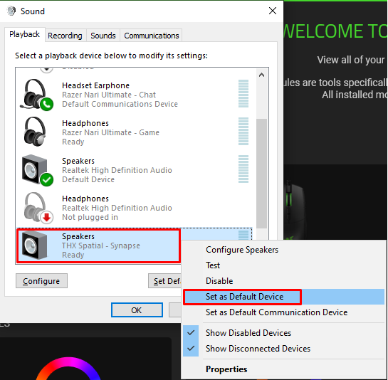 How to use the THX Spatial as a playback device