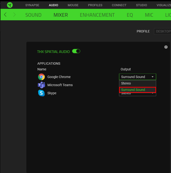 How to use the THX Spatial as a playback device