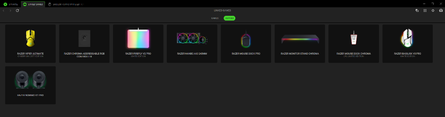 How to configure the Razer Chroma Addressable RGB Controller