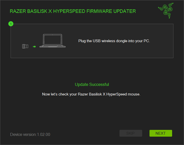 Razer Basilisk X HyperSpeed Firmware Updater | RZ01-03150