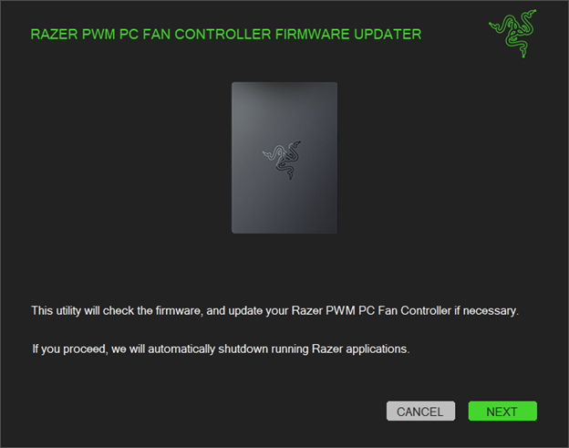 Razer PWM PC Fan Controller Firmware Updater | RZ34-02140