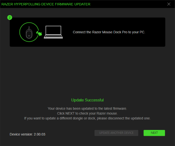 Razer Mouse Dock Pro Firmware Updater | RZ81-01990