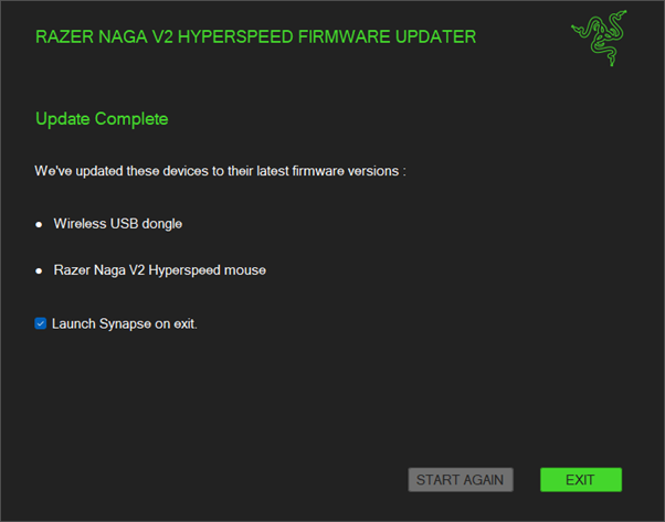 Razer Naga V2 HyperSpeed Firmware Updater | RZ01-03600