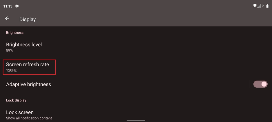 How to adjust the refresh rate on the Razer Edge