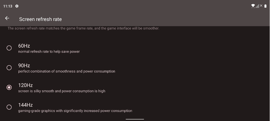 How to adjust the refresh rate on the Razer Edge