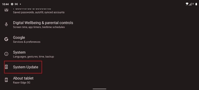 Razer Edge restarts or reboots by itself