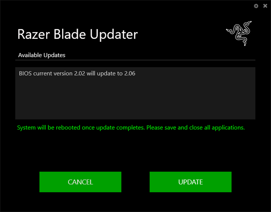 Razer Blade 15" (2022) BIOS Updater | RZ09-0421x